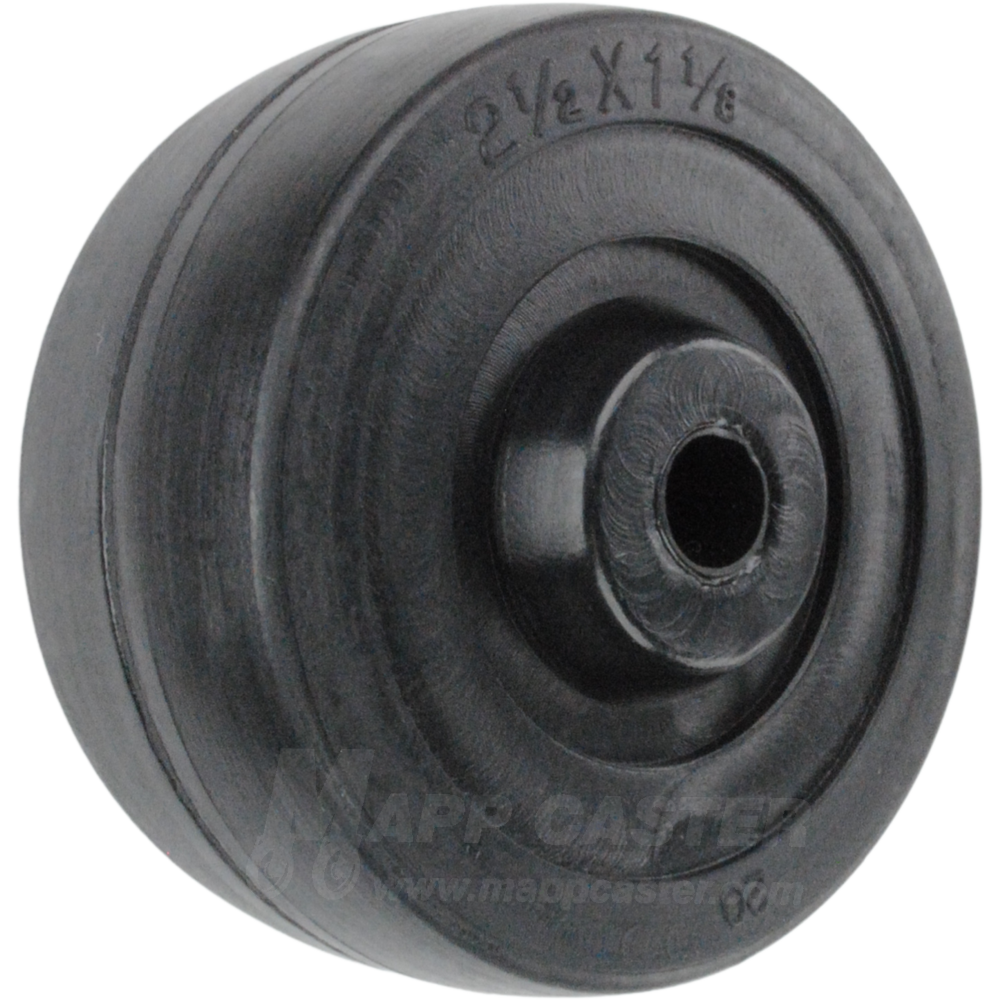 2-1/2" x 1-1/8 Hard Rubber Wheel - 175 Lbs Capacity - Mapp Caster