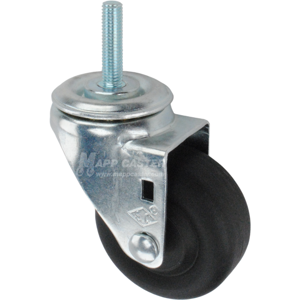3" High Temp Nylon Wheel Swivel Caster, 10mm-1.5 Stem, 350 Lbs Load ...