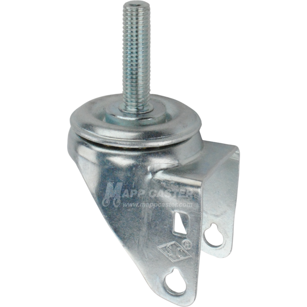 3" Swivel Caster Rig w/ 12mm-1.75 x 1-3/4" Threaded Stem - 350 Lbs Cap ...
