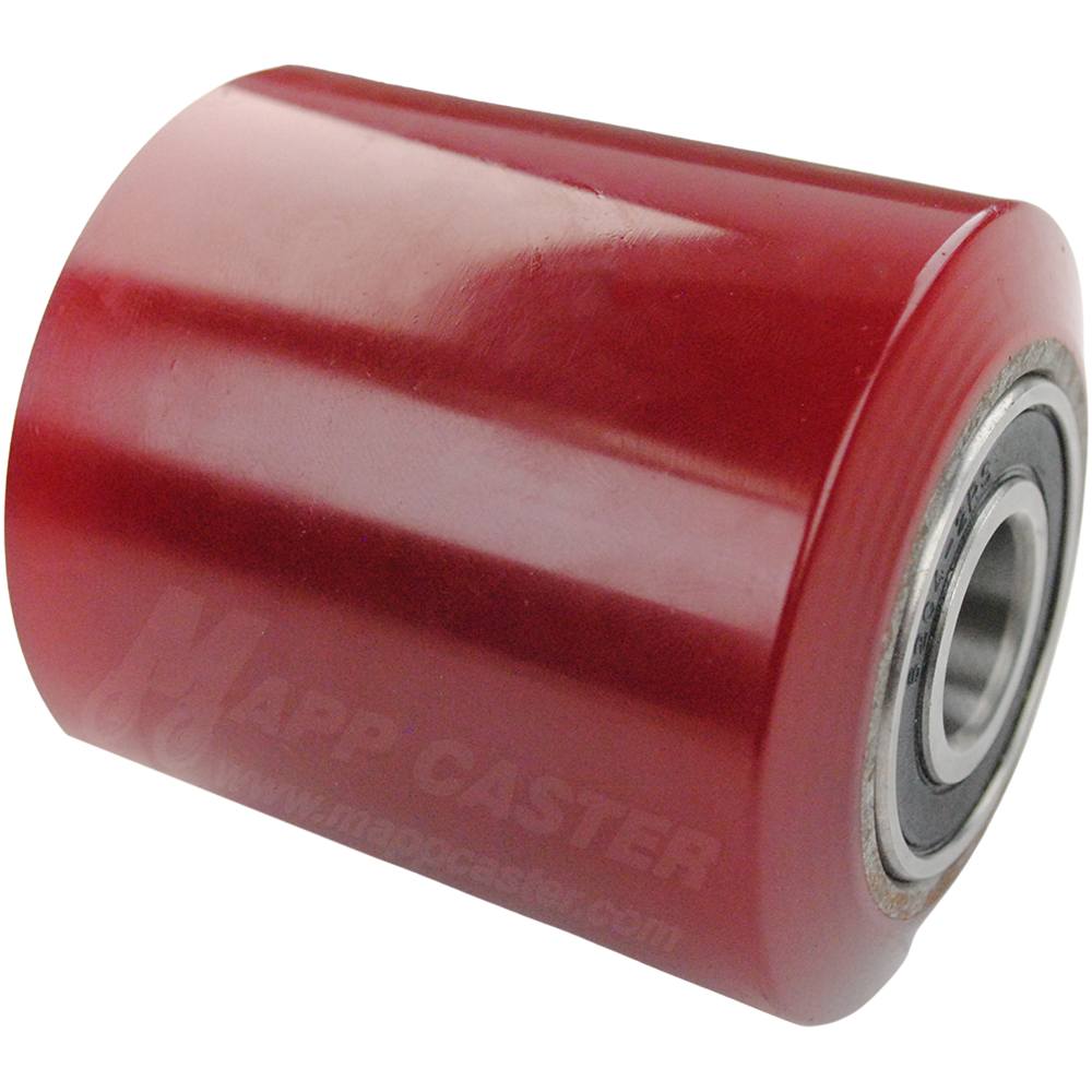 3" X 3-3/8" Heavy Duty Polyurethane on Steel Pallet Jack Load Wheel ...