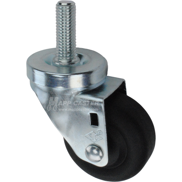 3" High Temp Nylon Swivel Caster w/ 5/8"-11 Stem, 350 lb Cap, 490°F ...