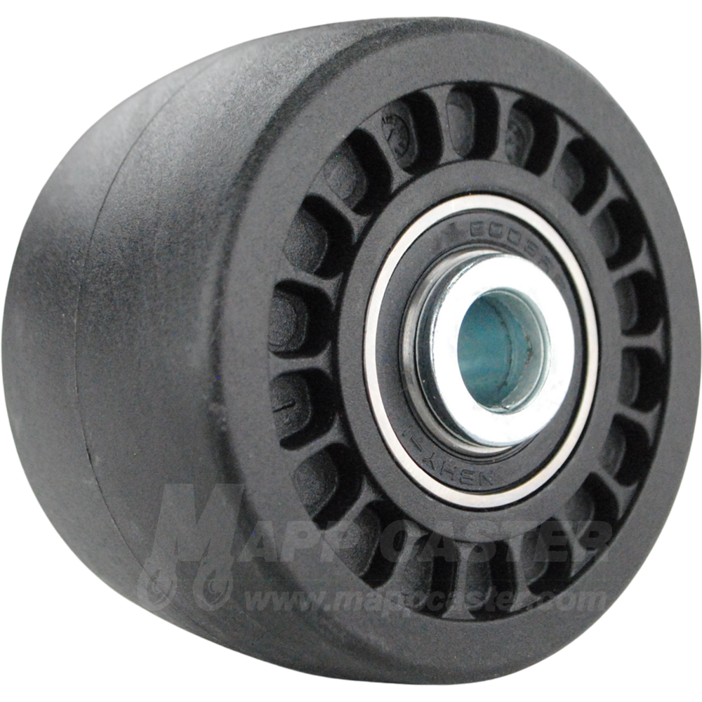 3" x 1-13/16" Nylon Wheel w/ Precision Ball Bearing - 1,000 Lbs - Mapp ...
