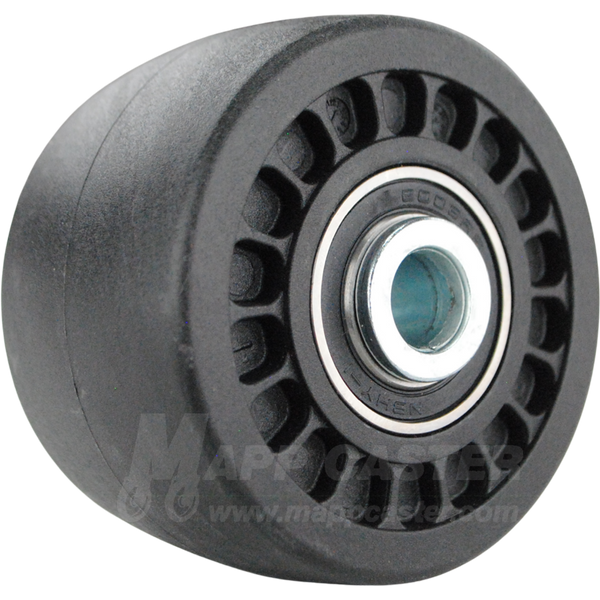 3" x 1-13/16" Nylon Wheel w/ Precision Ball Bearing - 1,000 Lbs - Mapp ...