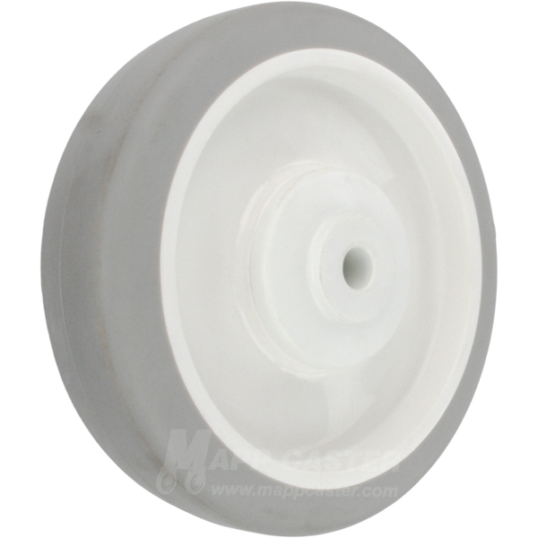 5" x 1-1/4" High Temp Thermoplastic Elastomer Wheel w/ Ball Bearings ...