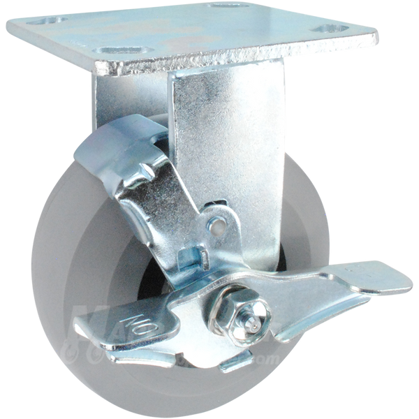 6" x 2" Polyurethane on Alum Wheel Rigid - 1,250 Lbs Capacity - Mapp Caster