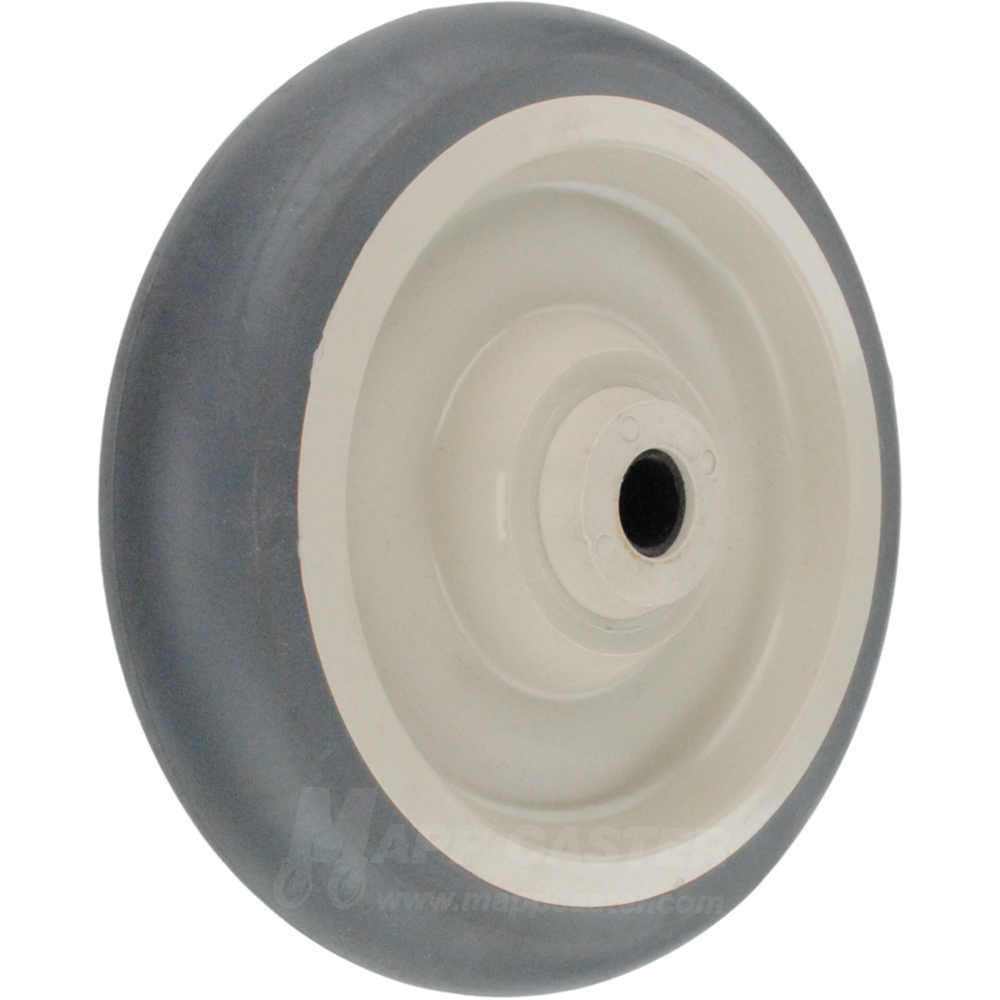 6" x 1-1/4" Thermoplastic Rubber (TPR) Wheel - 300 Lbs Capacity - Mapp ...