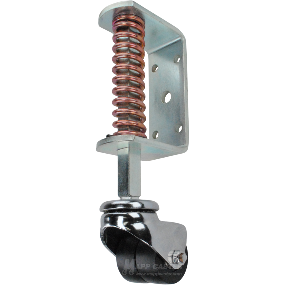 Spring Loaded Gate Caster Bracket and Caster - USA Made| 300 Lb Cap ...