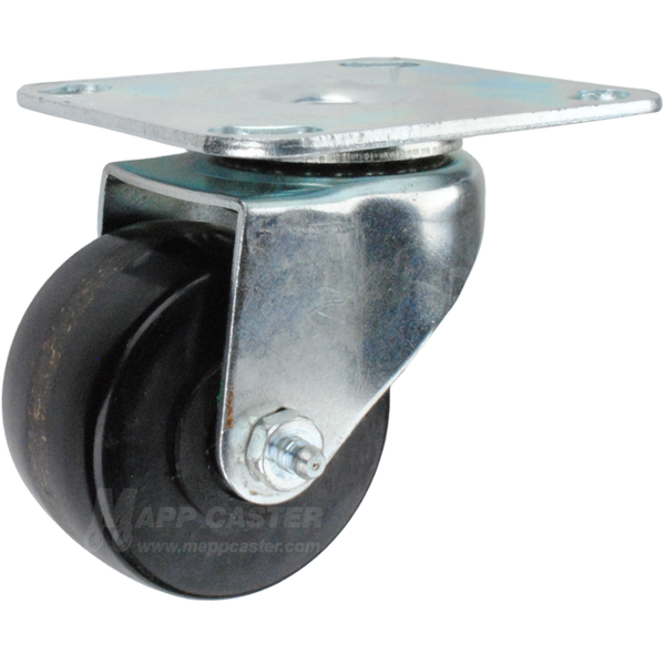 3" x 1-13/16" Phenolic Wheel Swivel Caster - 500 lbs Capacity - Mapp Caster