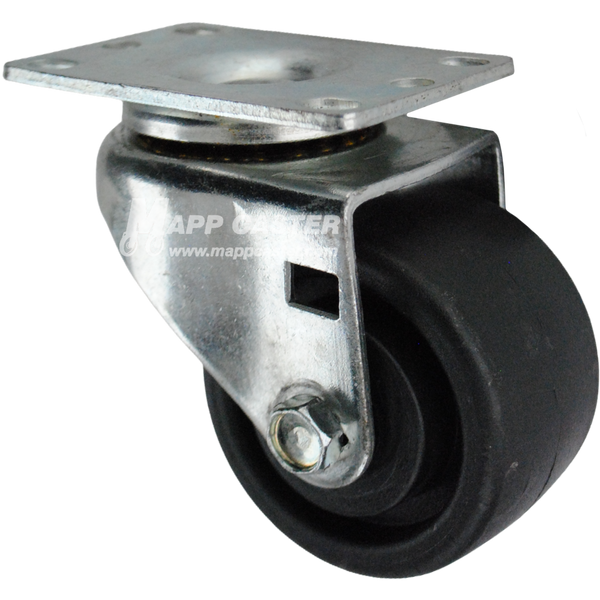 Composite & Resin Wheel Plate Casters - Up to 1,750 lbs Capacity Tagged ...