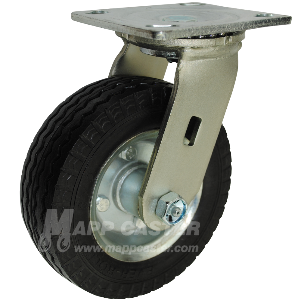 6" x 2" Ever-Roll (Flat Free) Swivel Caster - 150 Lbs Capacity - Mapp ...
