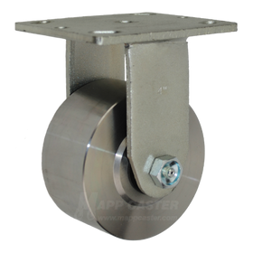 4" x 2" Forged Steel Wheel KPL Rigid Caster - 2000 Lbs Capacity - Mapp ...