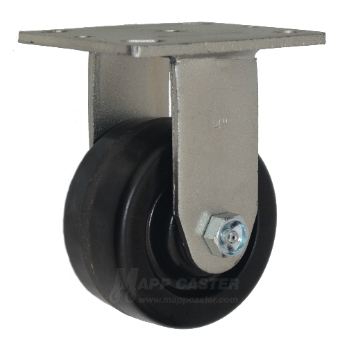 4" x 2" Heavy Duty Phenolic BBQ Pit Casters, 3200 lbs Total Capacity ...