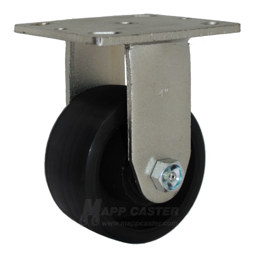 4" Heavy Duty Poly on Iron Toolbox & Gangbox Casters, 3200lb Total ...