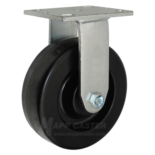 6" x 2" Heavy Duty Phenolic BBQ Casters, 1200lb Capacity Each Caster ...