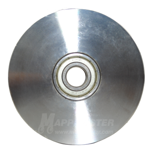 100mm x 24mm (3.93"x .94") Solid Steel V-Groove Wheel - 660 Lbs Capaci ...