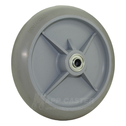 Hand Truck Wheels - 10" Flat Free Rubber Hand Truck Wheel - Mapp Caster