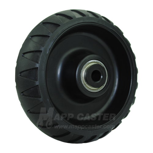 6" x 2" Rugged Thermoplastic Rubber Wheel (1/2" ID) - 550 Lbs Capacity ...