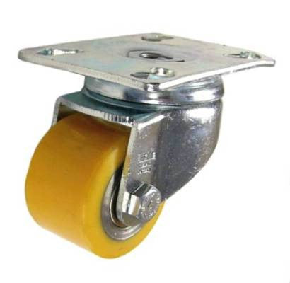 2" Heavy Duty Low Profile Poly Wheel Swivel Caster - 330 Lbs Capacity ...