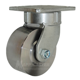 4" x 2" Forged Steel Wheel KPL Rigid Caster - 2000 Lbs Capacity - Mapp ...